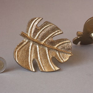 Monstera Door Knob 4.72", Leaf Handle for Chest of Drawers, Jungle Door ...