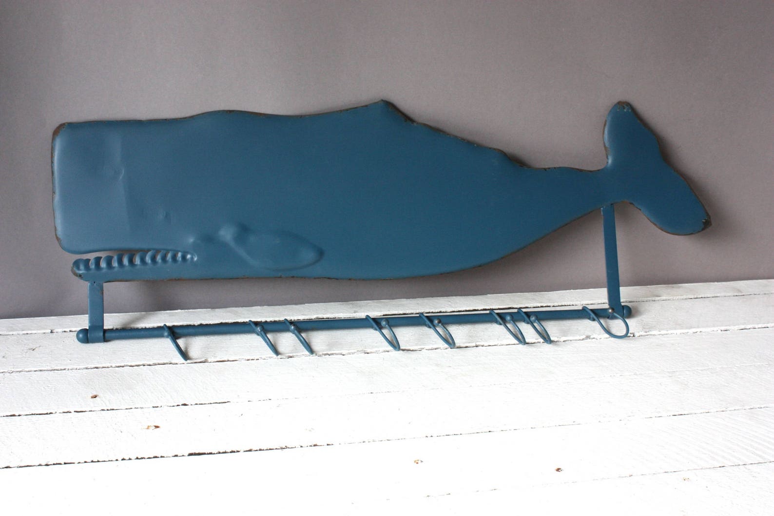 Whale Wall Hooks Rustic, Towel Hook Coastal Chic, Bathrobe Hooks Fish ...