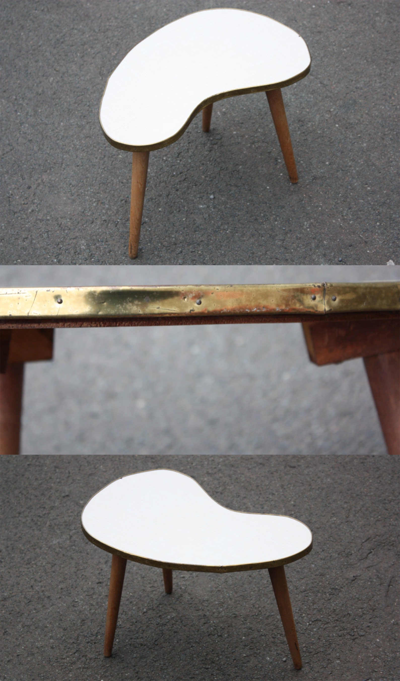 Small Coffee Table Kidney Shaped / Plant Stand / Side Table / | Etsy UK