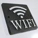 WIFI Sign, WLAN Door Sign, Wall Hanging, Wall Plaque Black White, Iron ...