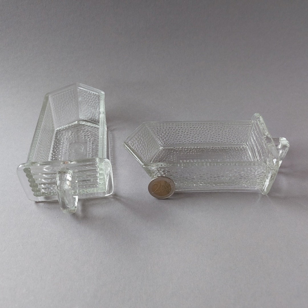 Glass Scoops 2pcs., Small Glass Jars, Poncet Vintage - Etsy