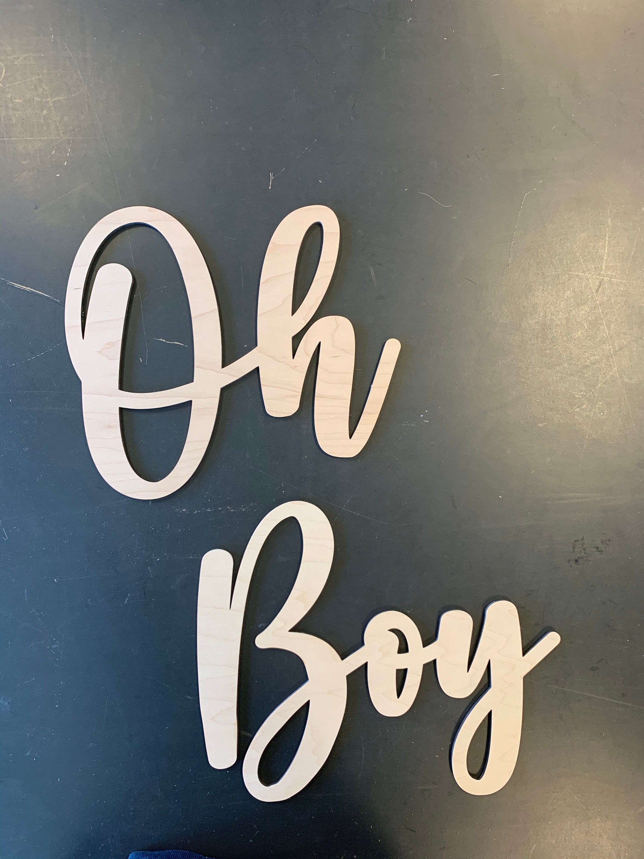 Oh Boy Wood Cut Out - Etsy