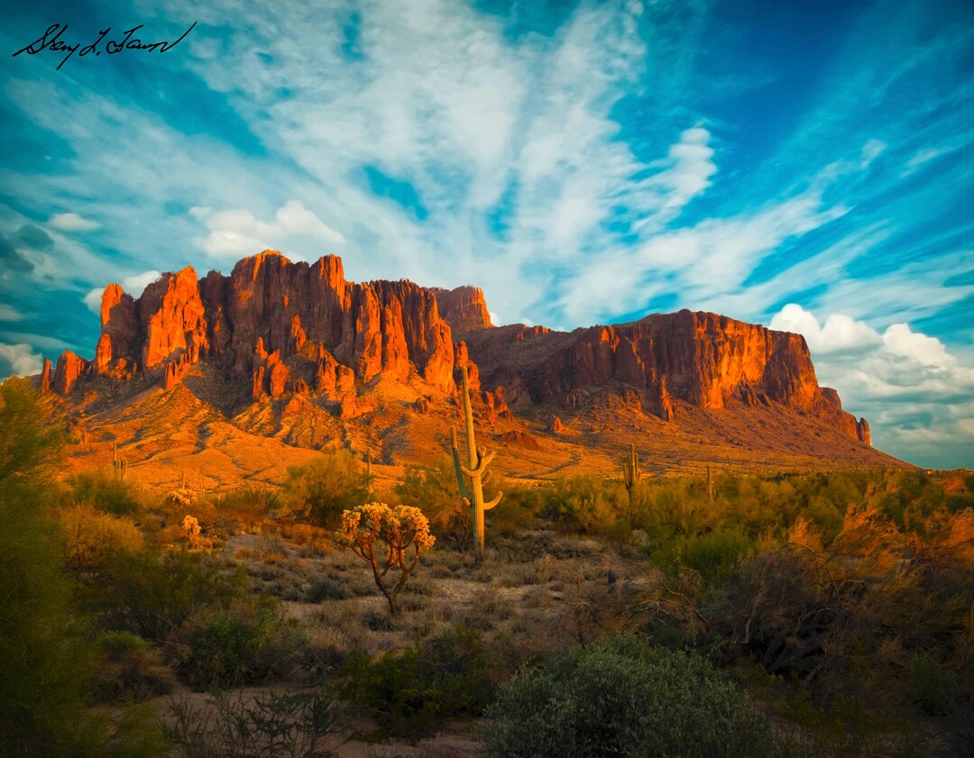 Superstition Mountains- the Legend, Fine Art Photography Print, 8x10 ...