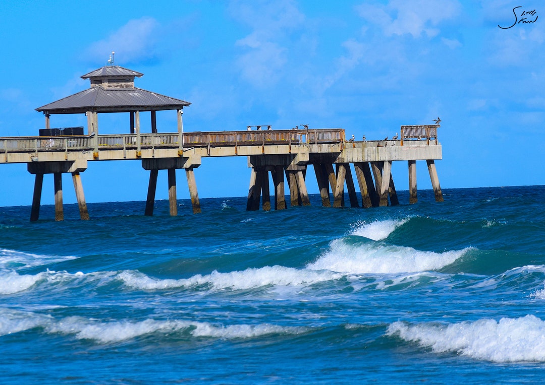 Pier at Boca, Boca Raton Florida, Fine Art Photography Print 8x10 ...
