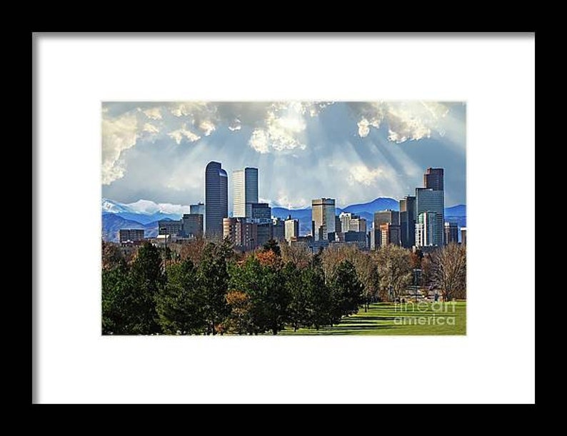Fall Day in Downtown Denver Colorado, Morning in Denver 8 X 10 Glossy ...