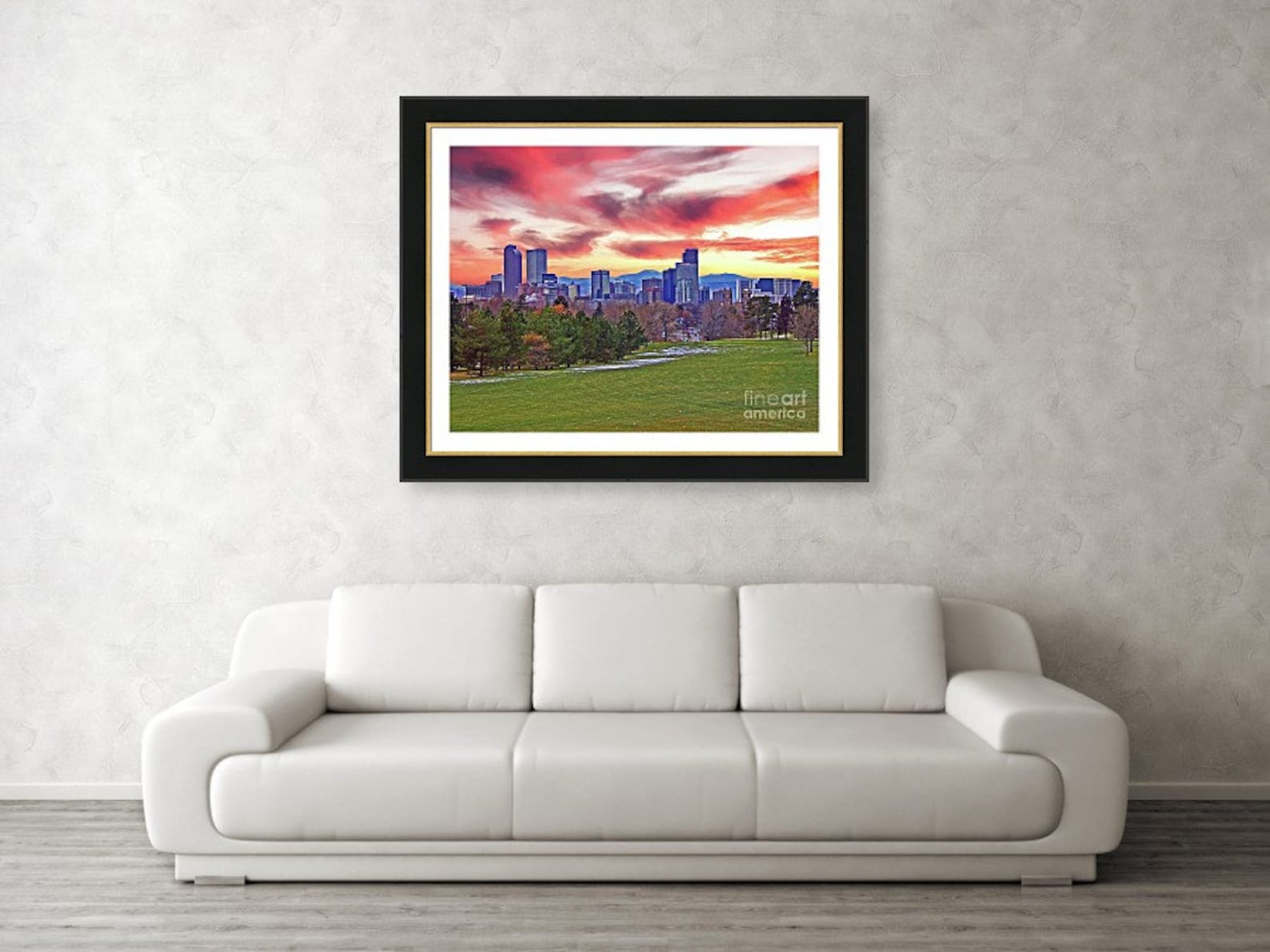 Sunset in Denver Colorado, Sunset, Beautiful Skyline Sunrise Over ...