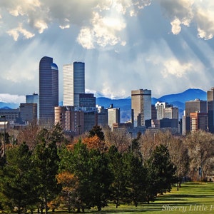 Fall Day in Downtown Denver Colorado, Morning in Denver 8 X 10 Glossy ...