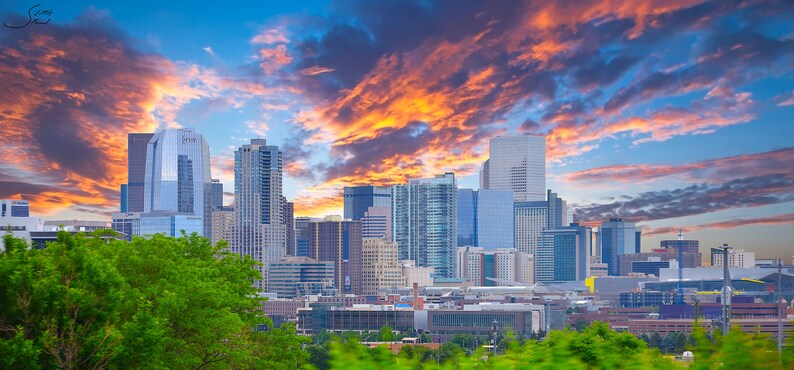 Downtown Denver at Dusk, Fine Art Photography Print, Denver Photography ...