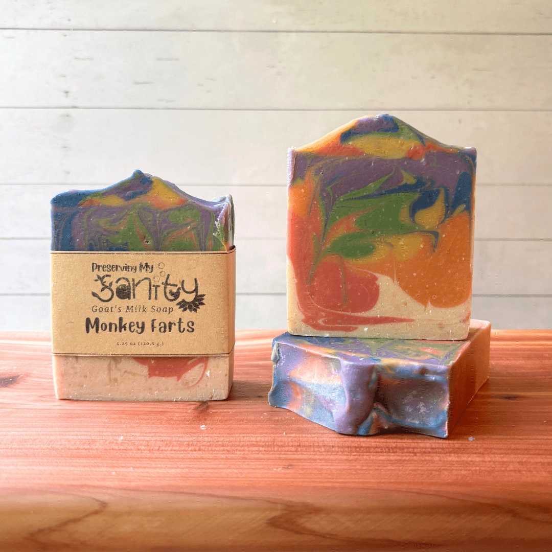 Monkey Farts Goat Milk Soap | Handcrafted Goat’s Milk Soap Made in ...