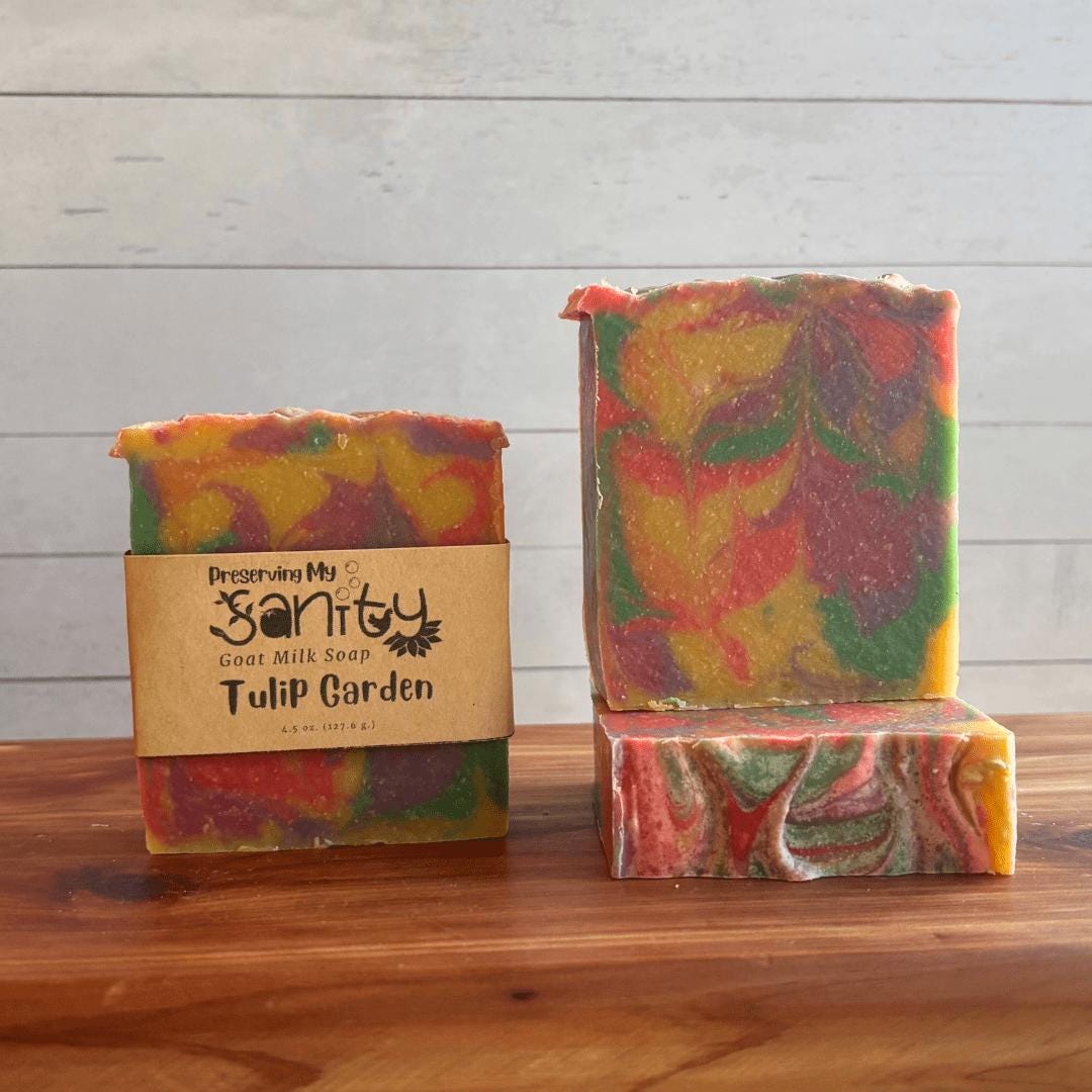 Tulip Garden Soap | Fresh & Clean Goat Milk Soap | Made With Local ...