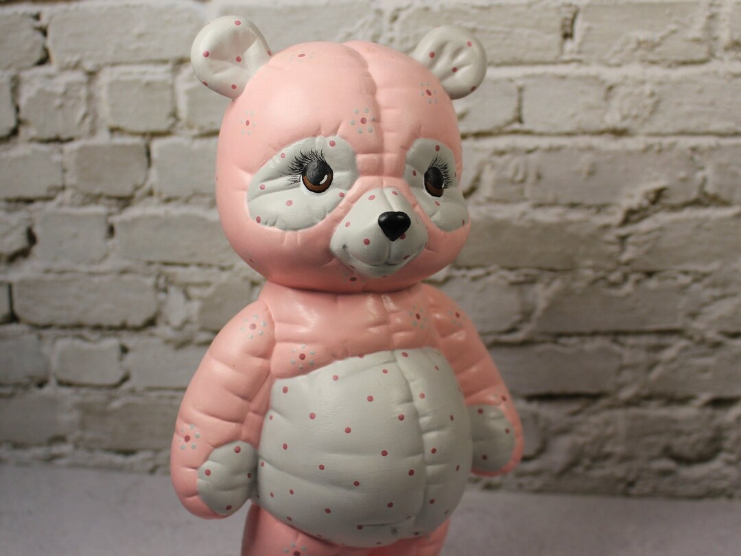Vintage Kimple Ceramic Piggy Bank. Hand Painted Softy Bear. Large ...