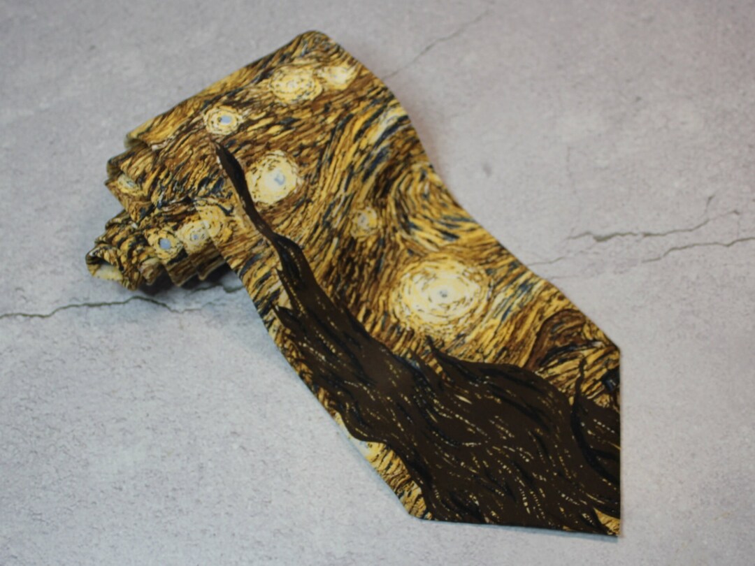 Vintage Tie. Vincent Van Gogh Necktie. Graduation Gift, Fathers Day ...