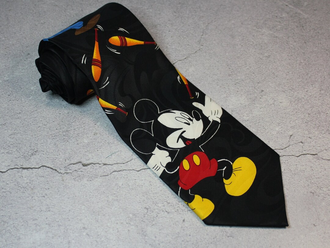 Vintage Tie. Mickey Mouse and Goofy Juggling. Disney Tie by Balancine ...
