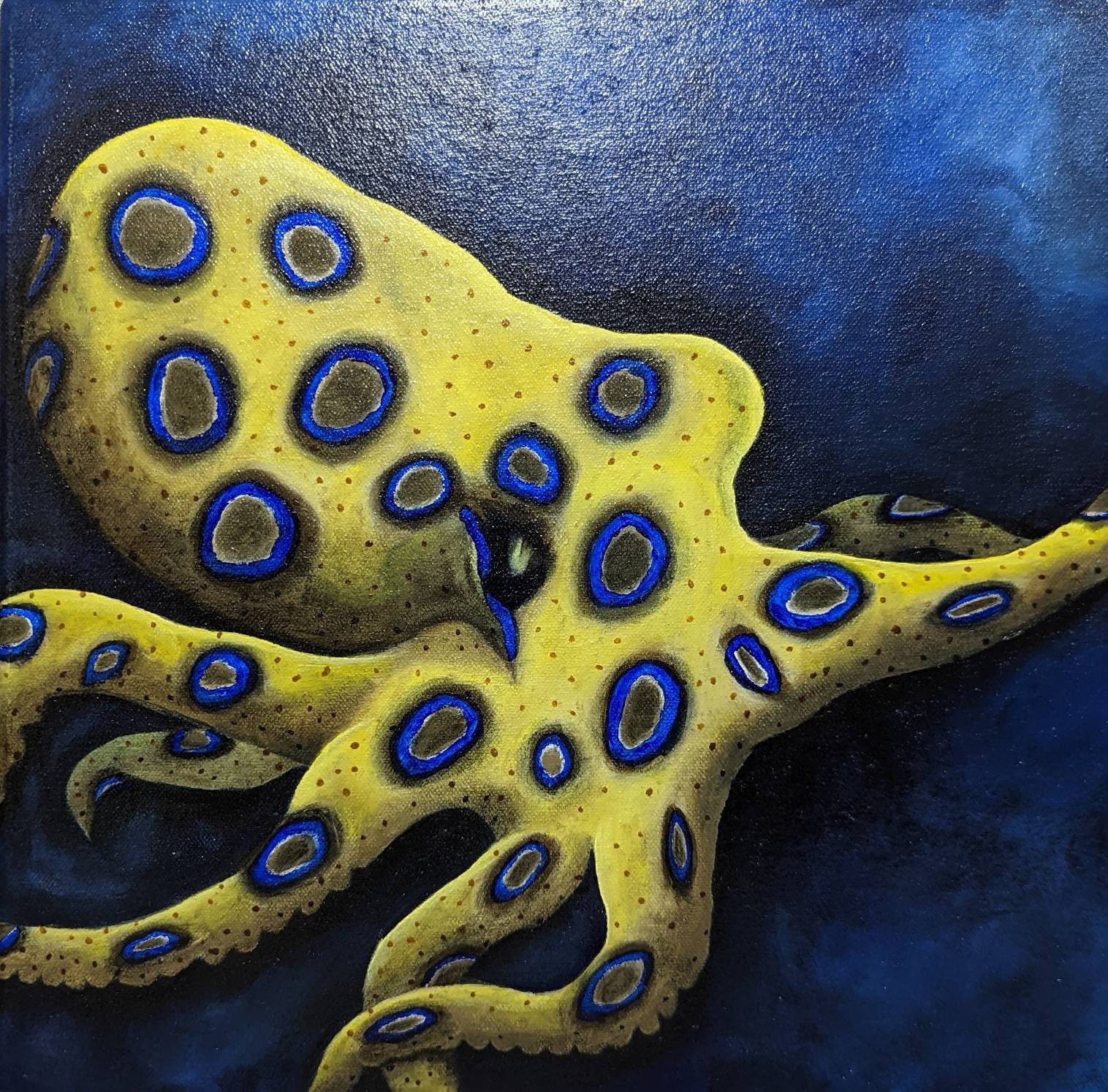 Octopus Oil Painting