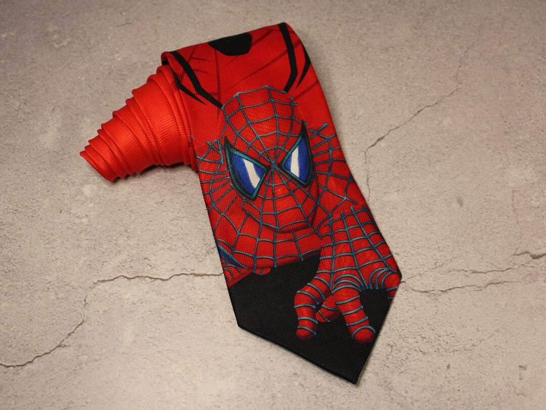 Vintage Tie. Spider Man Necktie. Retro Men's Neck Tie. Fathers Day ...