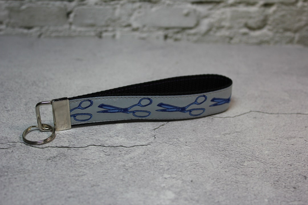 Handmade Key Fob, Lanyard. 1 Key Fob Made With Webbing and Woven Ribbon ...