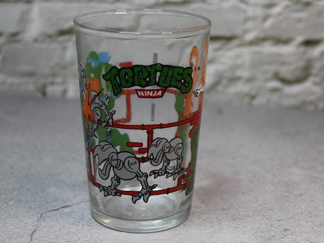 Vintage Teenage Mutant Ninja Turtles Glass. 1989 Mirage France Promo ...