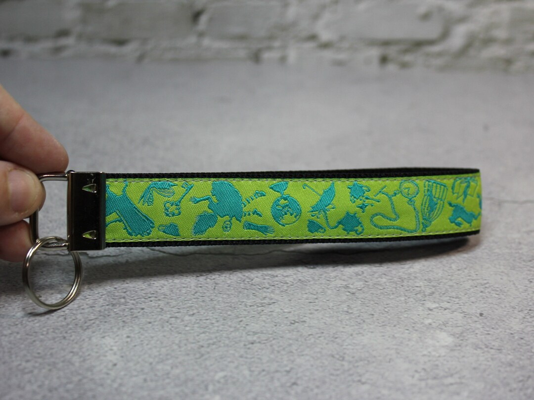 Key Fob, Lanyard. 1 Key Fob Made With Webbing and Woven Ribbon ...