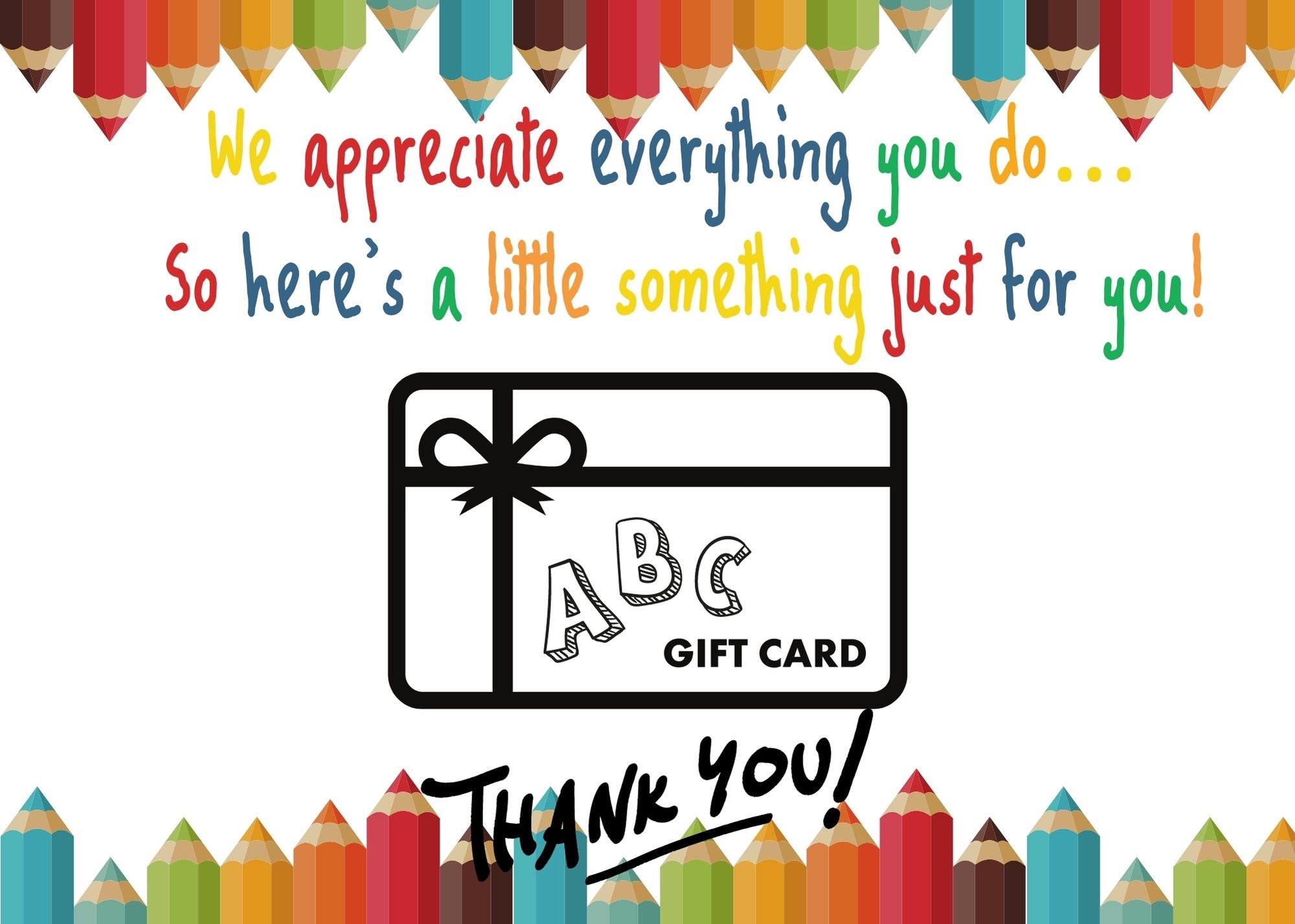 Teacher Thank You Printable Postcard Bundle (set of 3) | 5"x7" Digital ...