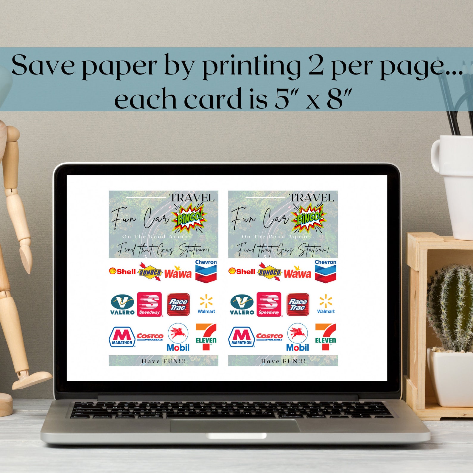 Printable Travel Bingo Eye Spy Bingo Find the Pump Bingo - Etsy