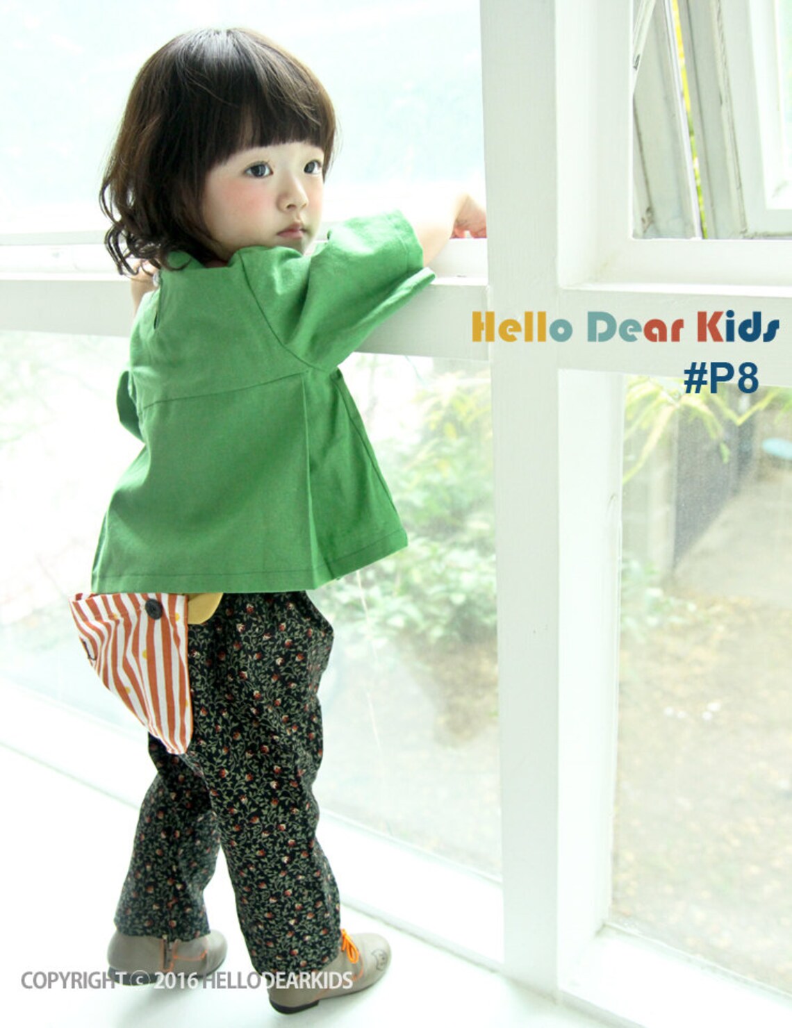 P8/kid's Sewing Pattern Pdf/ Kids Baggy Pants With Bear - Etsy