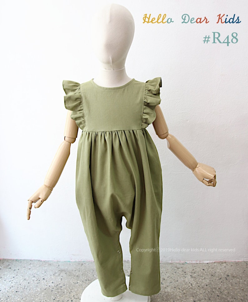 R48/ Sewing pattern / PDF sewing pattern / 4 Bundle romper | Etsy
