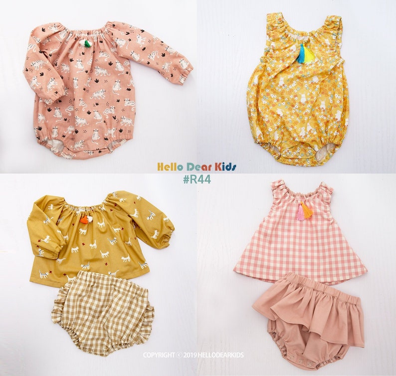 R44/ Sewing pattern / PDF sewing pattern / 4 Bundle pattern/ | Etsy
