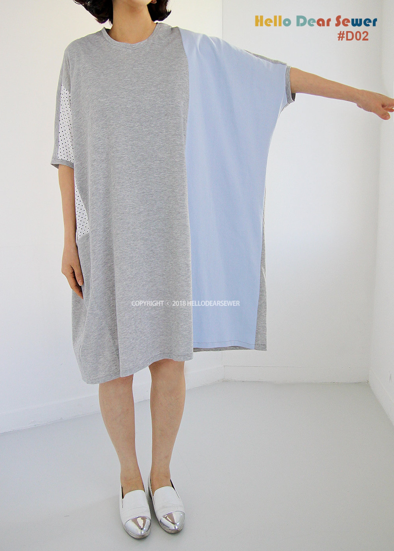 Women's PDF Sewing Pattern Knit / Jersey Dress / Jersey Tunic /block ...