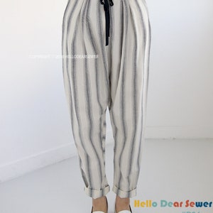 Women's PDF Sewing Pattern Pants / String Pants / Women Pants - Regular ...