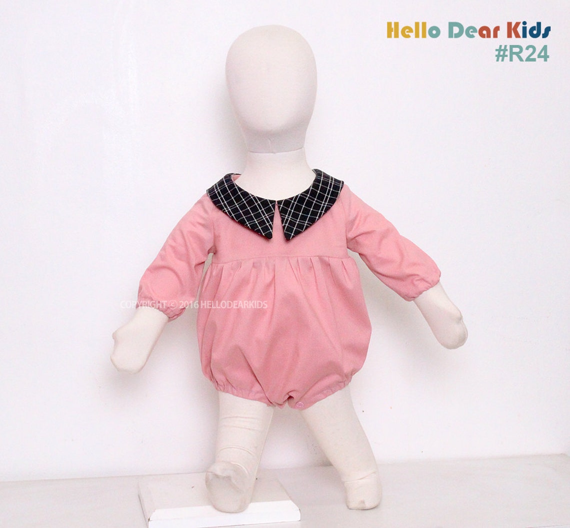 R24/ Sewing Pattern / PDF Sewing Pattern / Romper With Collar | Etsy