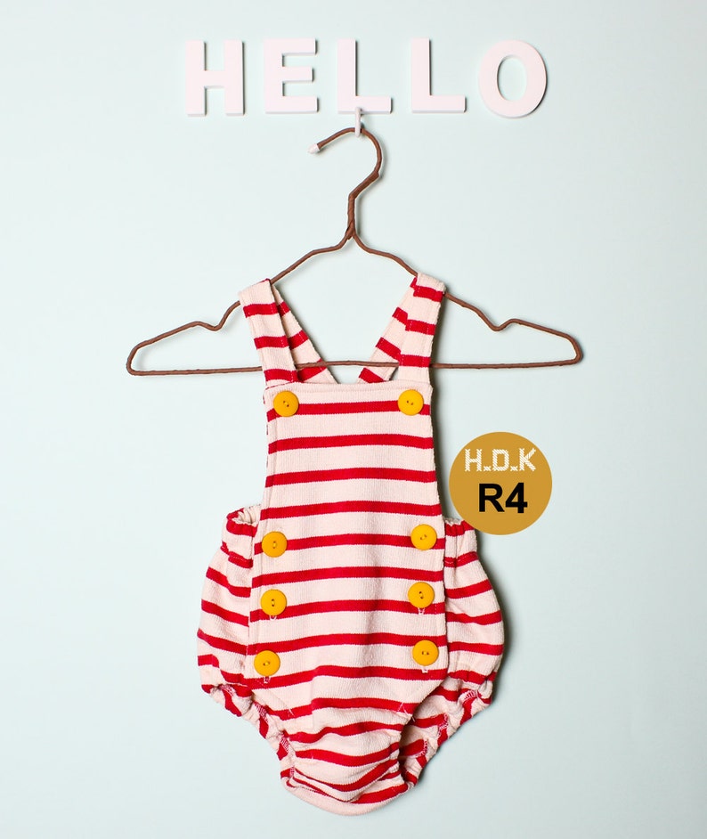 Kids Sewing Pattern Pdf Retro Baby Toddler Romper One Piece - Etsy