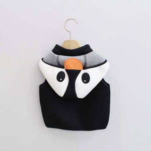 O1/ Kid's Sewing Pattern Pdf/toddler Kid's/ Penguin Hooded Vest / Hood ...