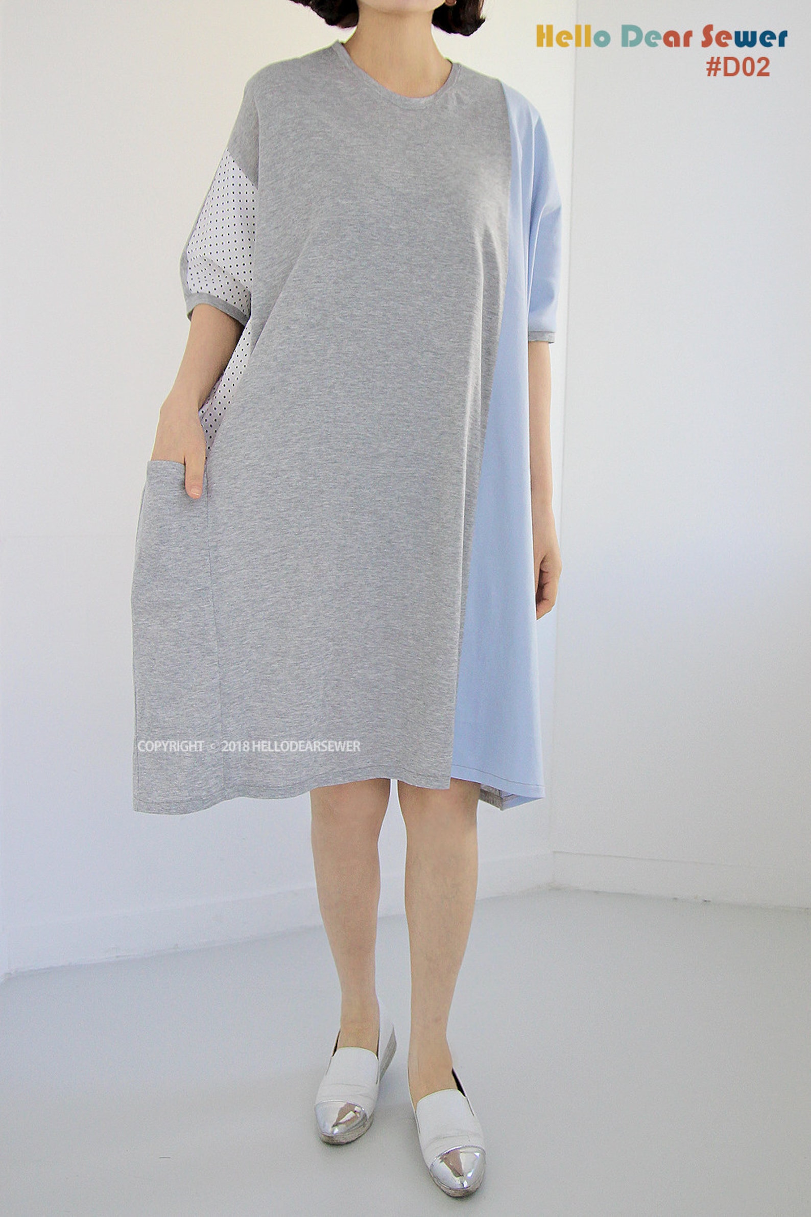 Women's PDF Sewing Pattern Knit / Jersey Dress / Jersey Tunic /block ...