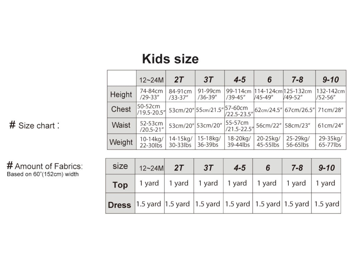 Kids Sewing pattern /PDF sewing pattern/ Blouse and dress with | Etsy