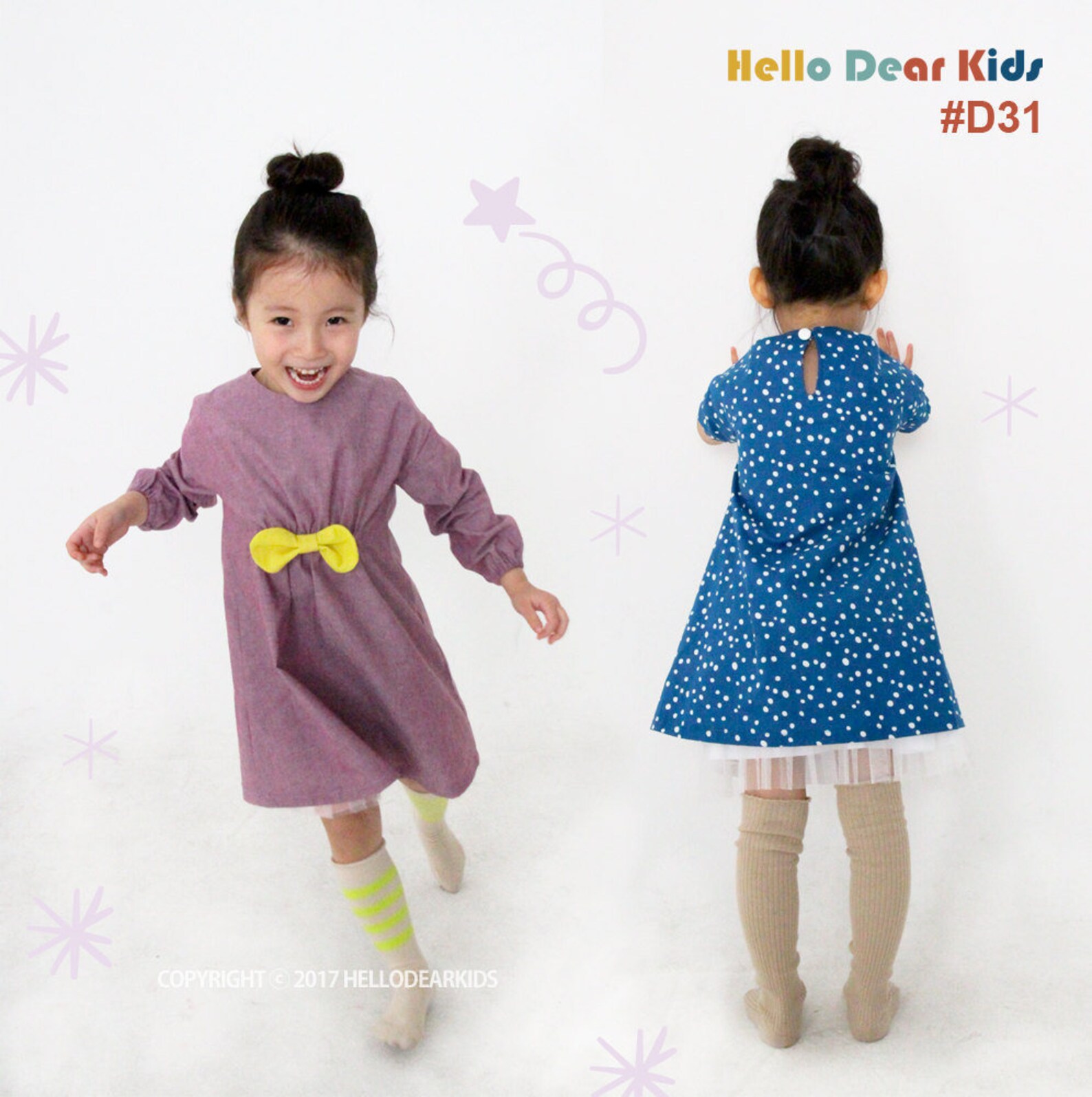 Kid's Sewing Pattern Pdf/toddler Kids/ Little Girl Dress / - Etsy
