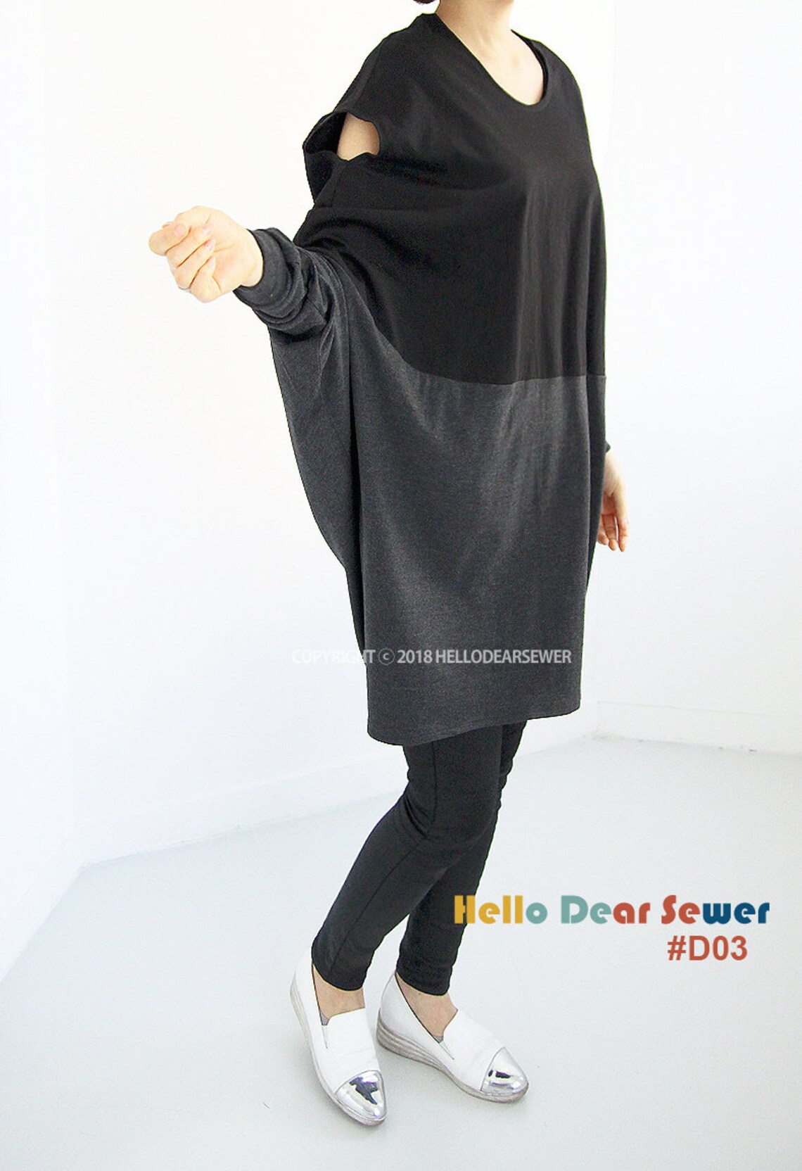 Women's PDF Sewing Pattern Knit / Jersey Dress / Jersey Tunic/ 2 Way ...