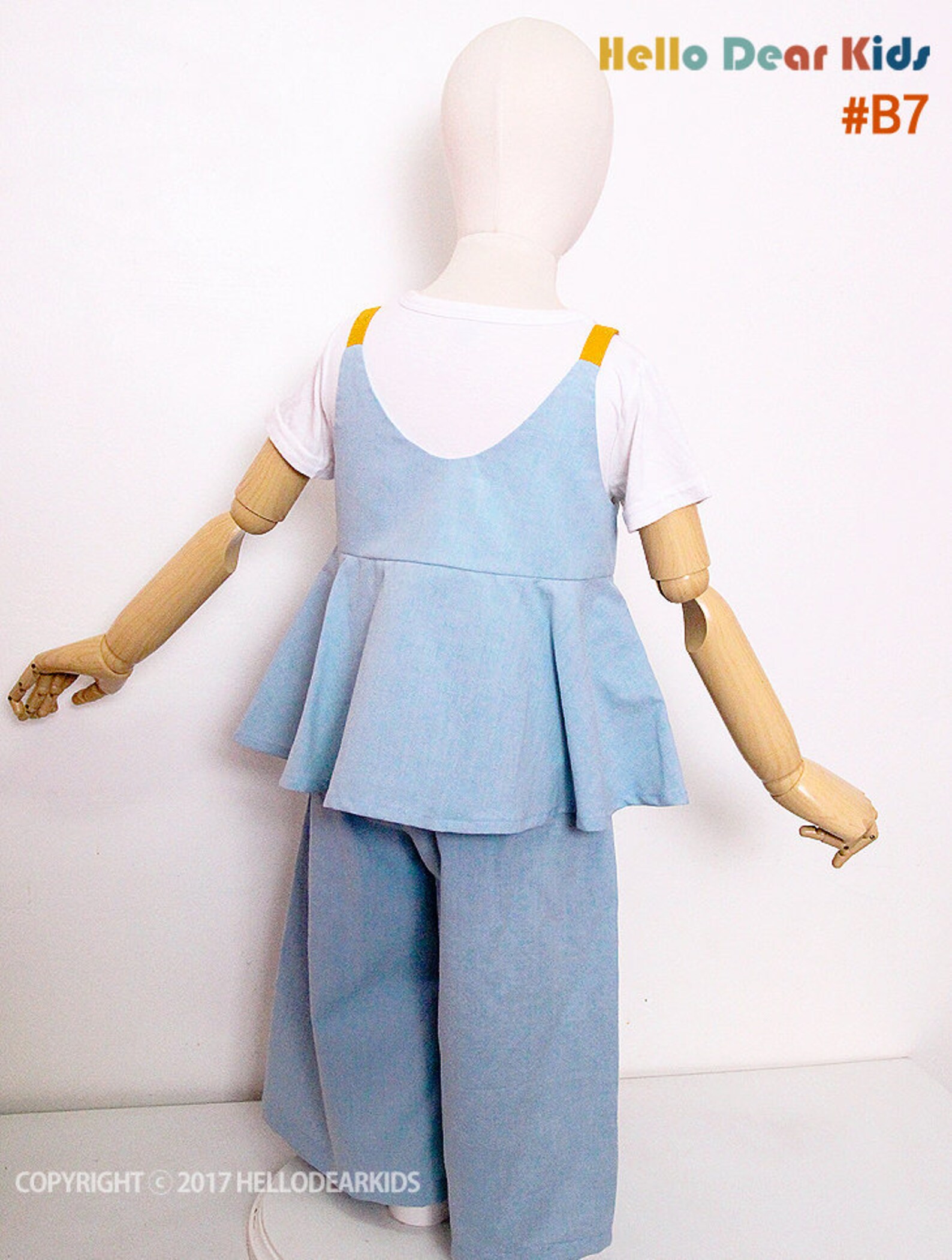 Kids Sewing Pattern Pdf/ Kids Strap Top and Pants Set/ Baby | Etsy