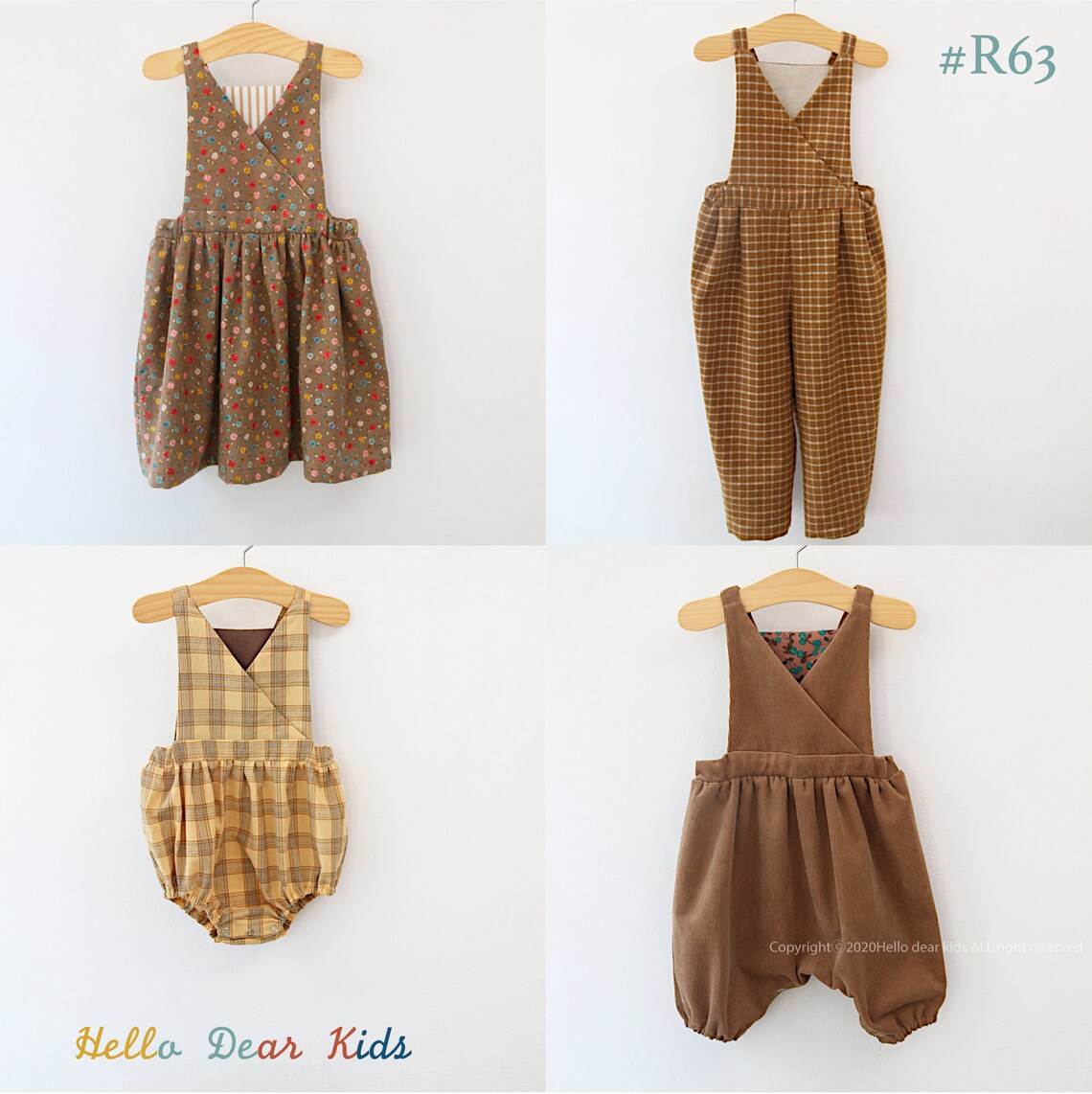 R63/ Sewing Pattern/pdf Sewing Pattern/4 Bundle Dress Romper | Etsy