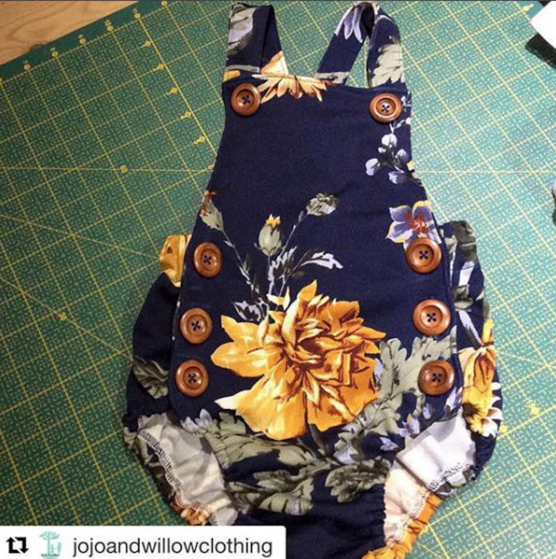Kids Sewing Pattern Pdf, Retro Baby Toddler Romper, One Piece Coverall ...