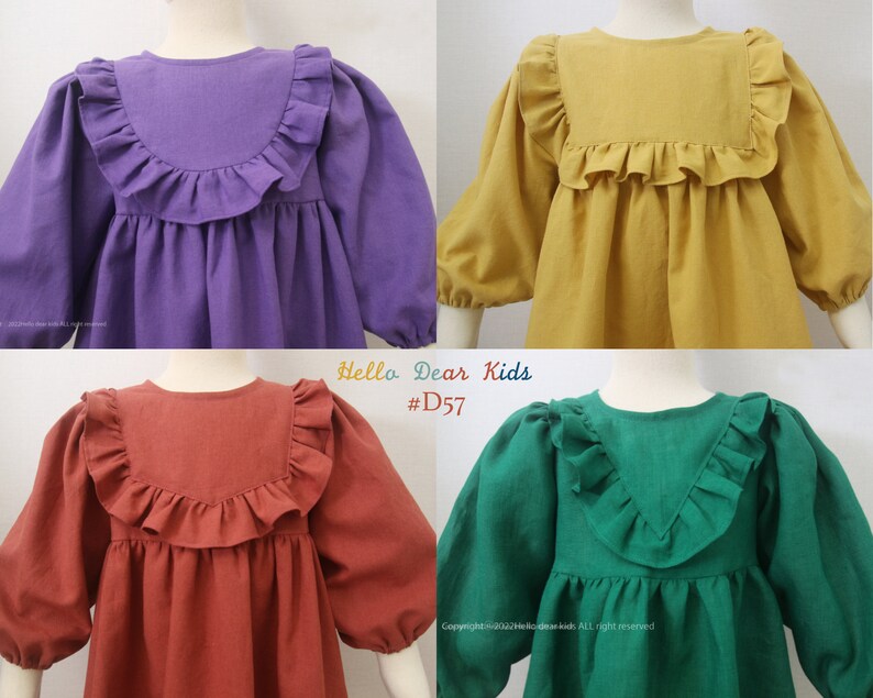 D57/ Kids Sewing Pattern/pdf Sewing Pattern/bundle Dress - Etsy