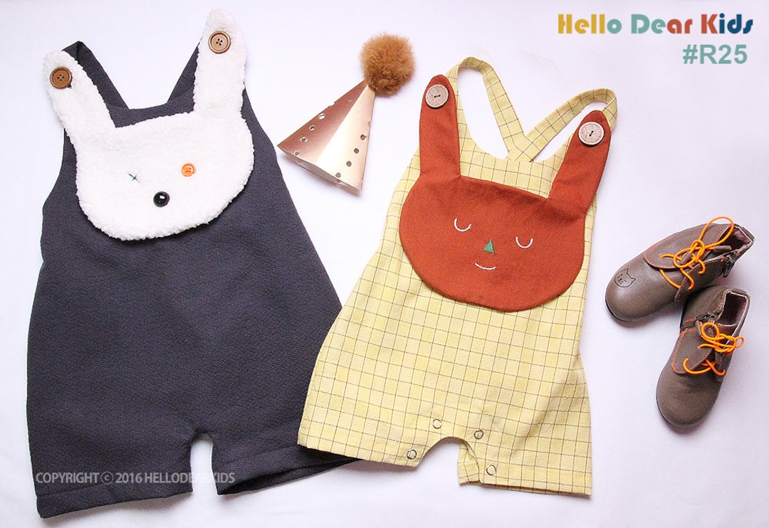 R25/baby Sewing Pattern Pdf/a0 and A4 or Letter Size/body Suit With ...