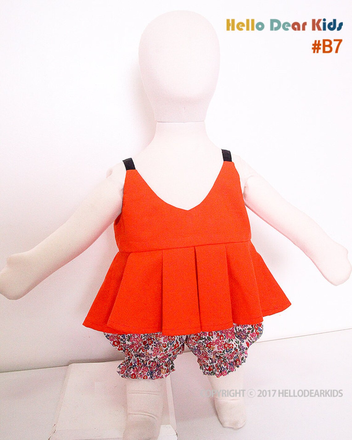 Kids Sewing Pattern Pdf/ Kids Strap Top and Pants Set/ Baby | Etsy