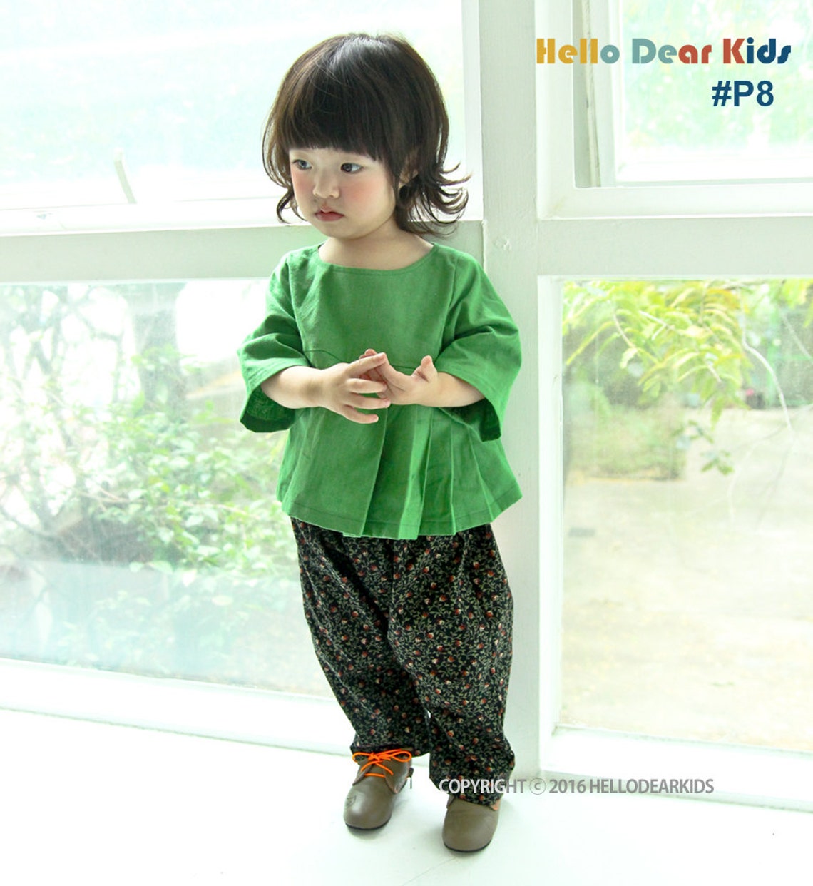 P8/kid's Sewing Pattern Pdf/ Kids Baggy Pants With Bear - Etsy