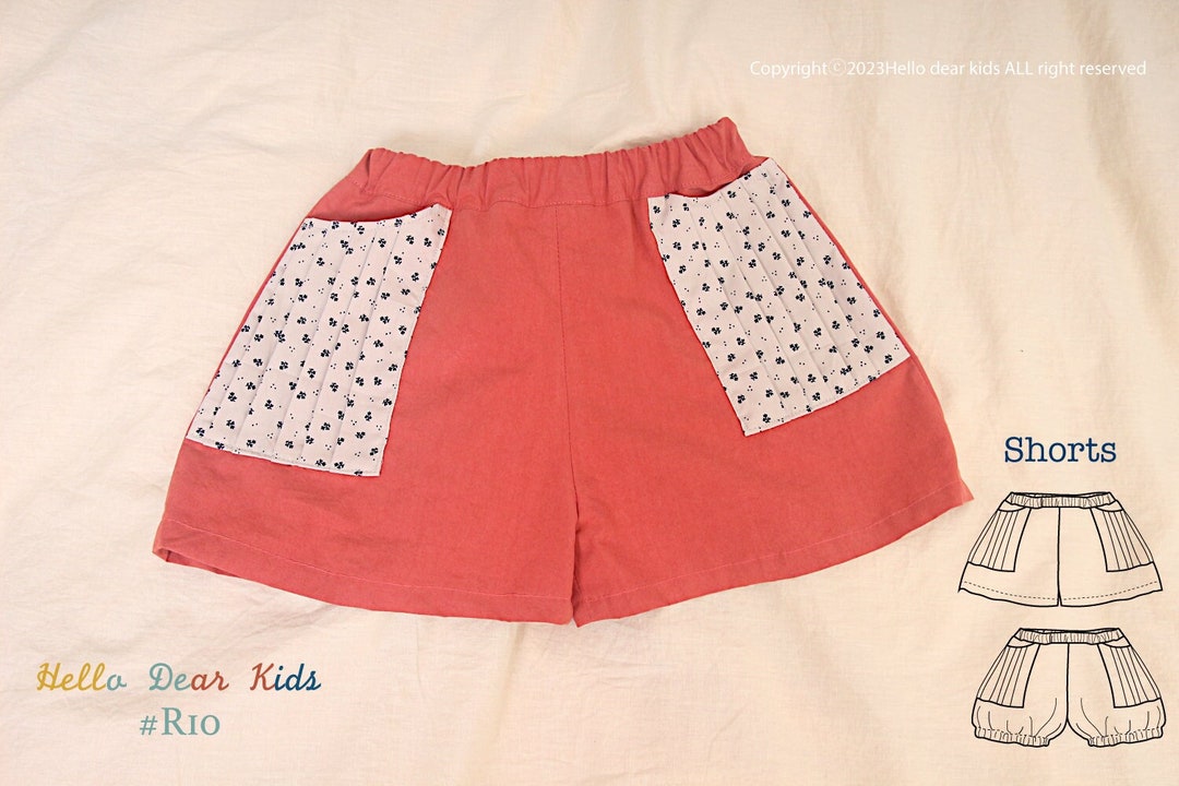 R10/ Kids Sewing Pattern/pdf Sewing Pattern/overalls/ A0 and A4 or ...