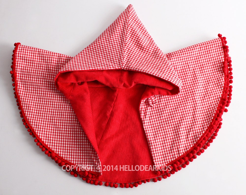 O1/ Sewing Pattern / PDF Sewing Pattern / Kids Red Ridng Hood - Etsy