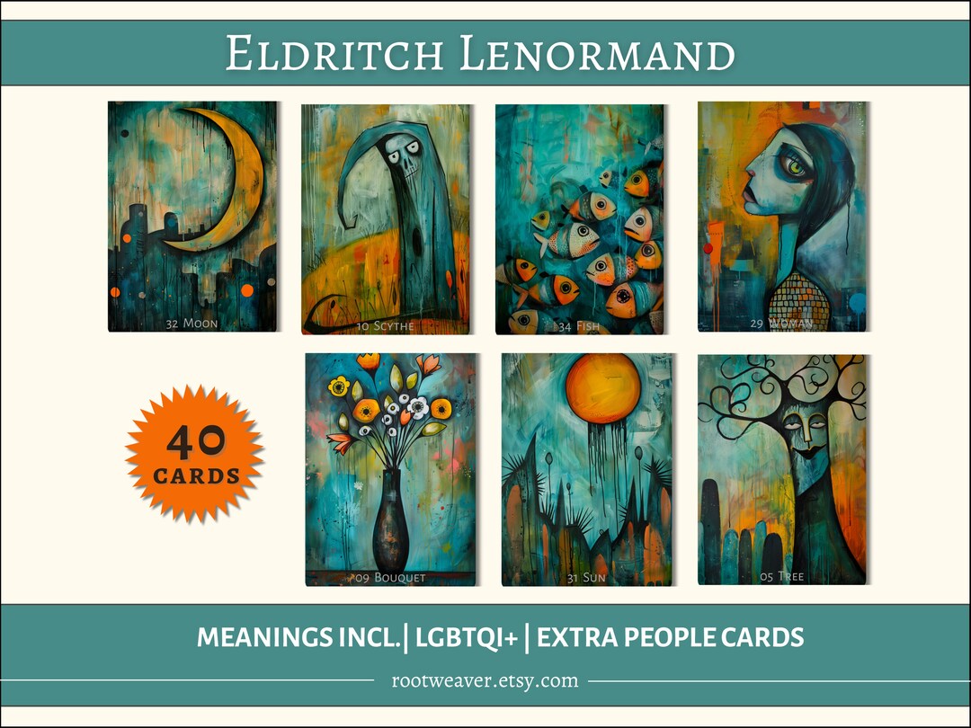 ELDRITCH Lenormand Deck Unique, High-definition Divination Art Cards by ...