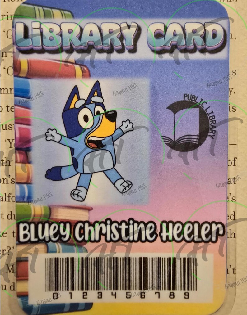 Bluey Bookmark, Grannies, Muffin, Bandit Heeler, Reading Accessory ...