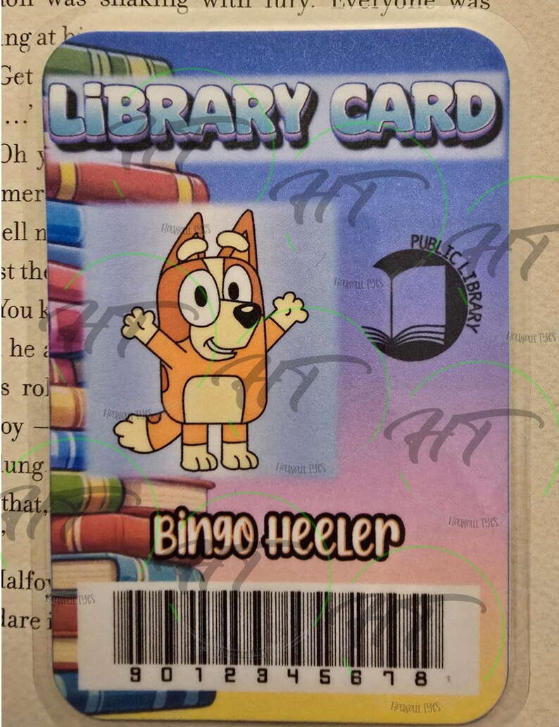 Bluey Bookmark, Grannies, Muffin, Bandit Heeler, Reading Accessory ...
