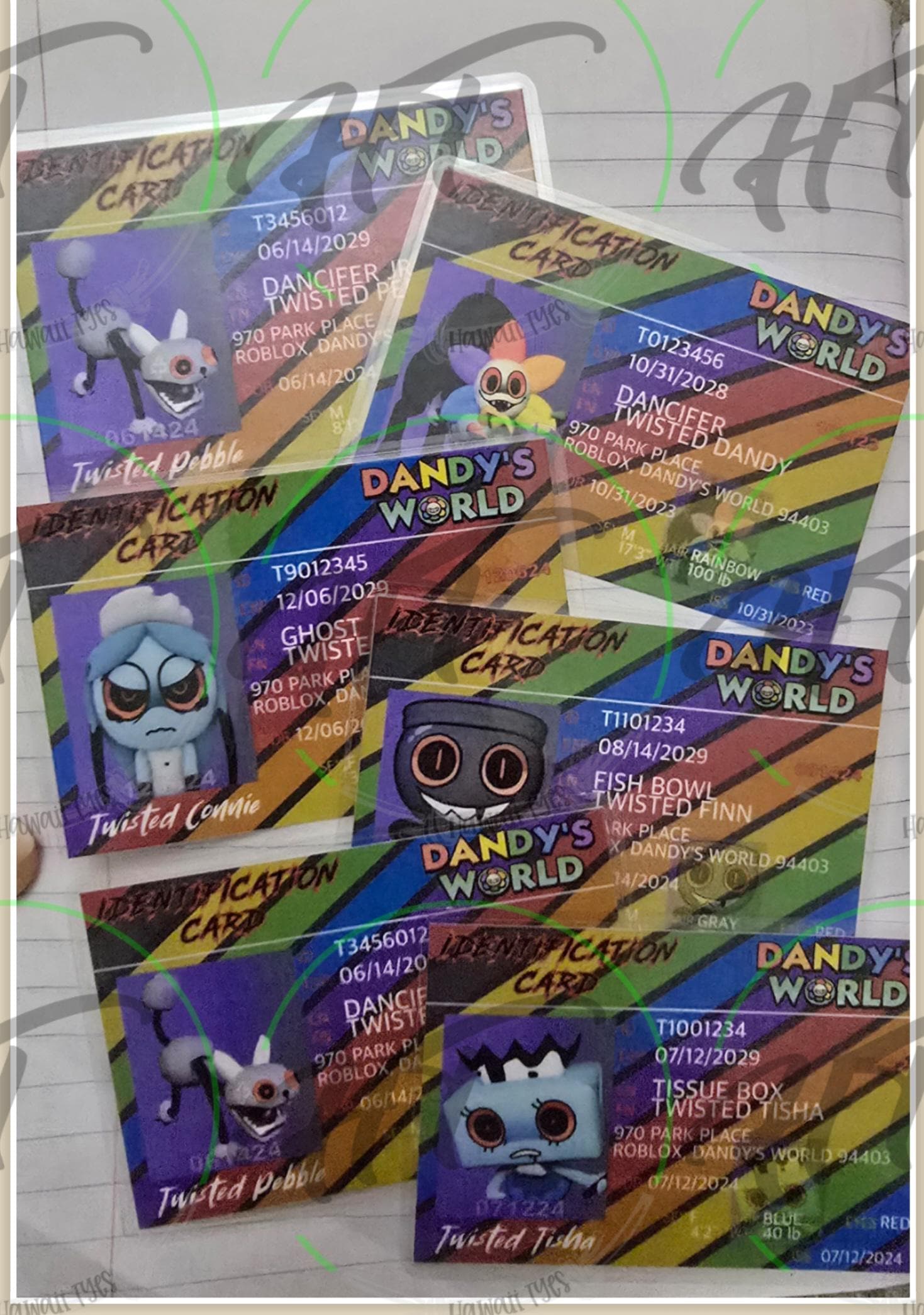 TWISTED Dandy's World I.D. Card Bookmarks - Etsy