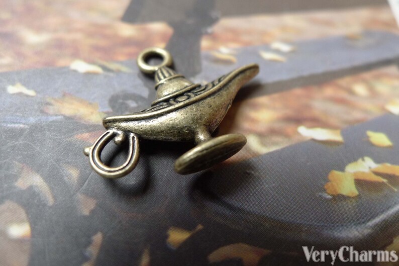 20 Pcs of Antique Bronze Lamp Charms 18x22mm A6787 - Etsy